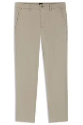 BOSS Slim-fit Stretch-cotton Dobby Pants