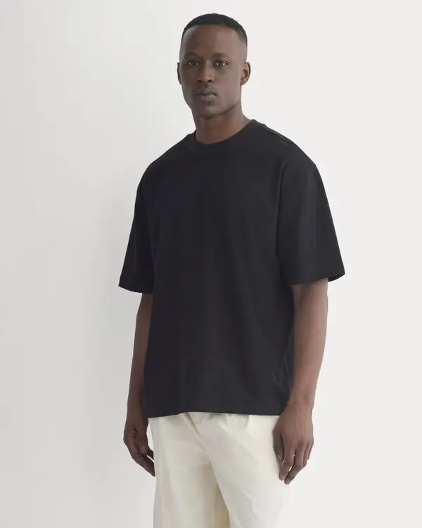 Everlane Archive Relaxed-fit Cotton Crew Tshirt - Black