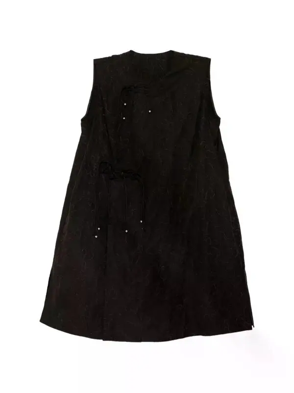 JNBY Sleeveless Floral Embroidered Round Neck Dress