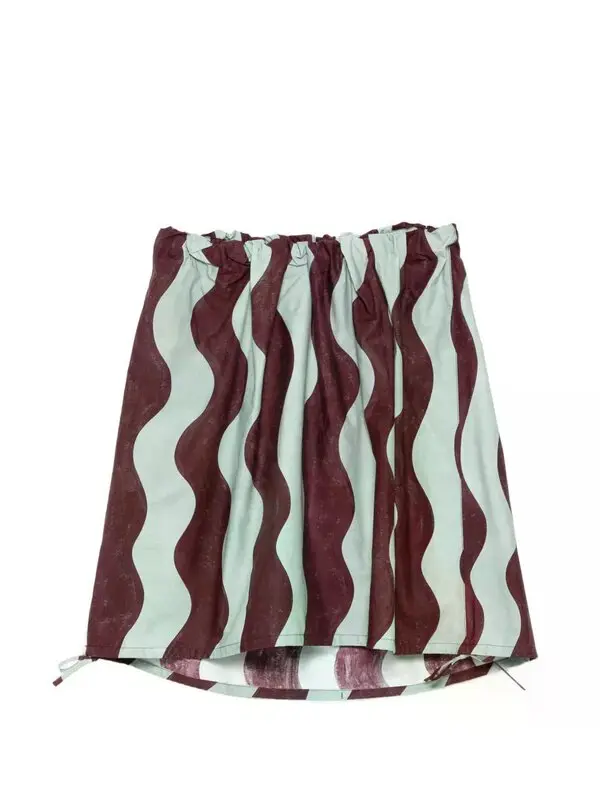 JNBY Wave Print Strapless Top