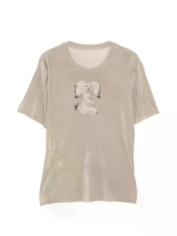 JNBY Flocked Graphic-print T-shirt