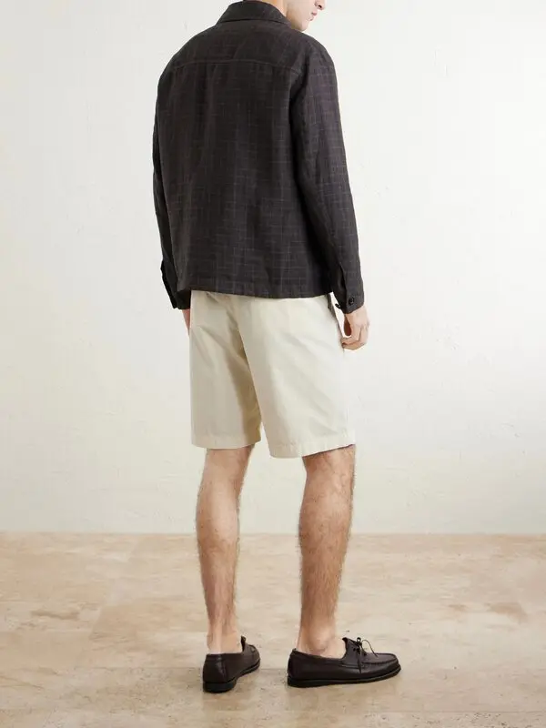 Boglioli Checked Linen Overshirt