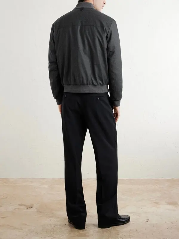 Canali Wool Bomber Jacket