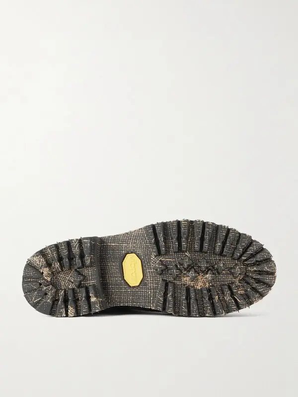 Visvim Hi-folk Scout Moc Suede Boots - Black