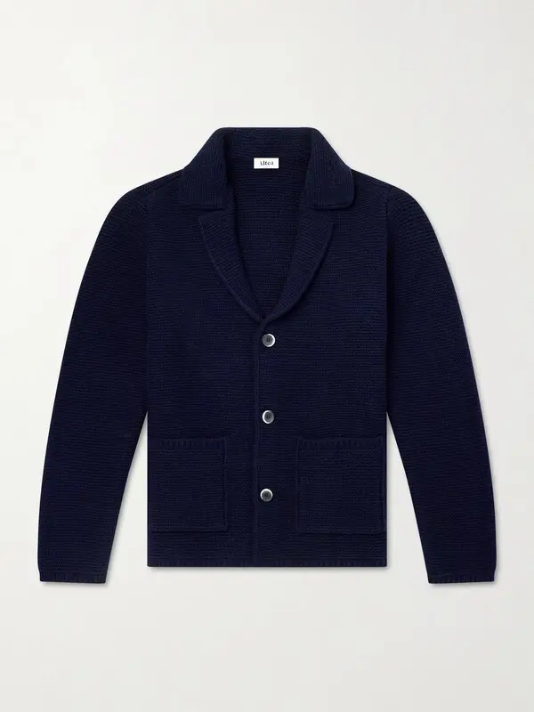 Altea Knitted Virgin Wool Blazer