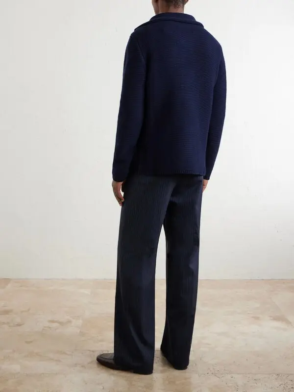 Altea Knitted Virgin Wool Blazer