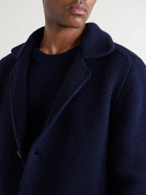 Altea Knitted Virgin Wool Blazer
