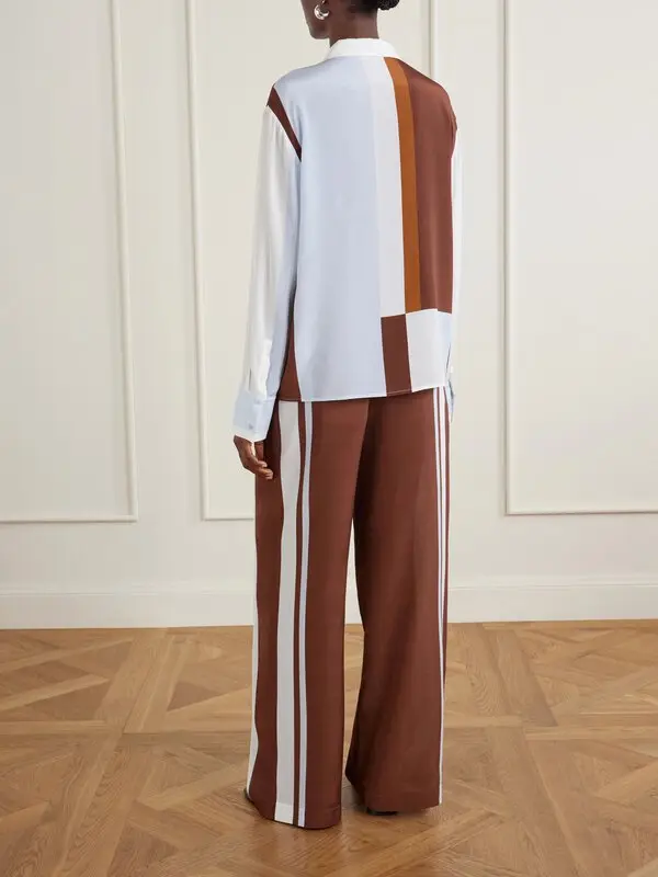 SIR. Marais Printed Silk Shirt - Neutrals