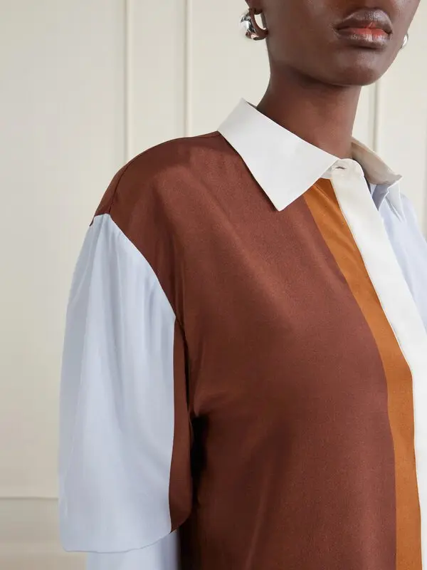 SIR. Marais Printed Silk Shirt - Neutrals