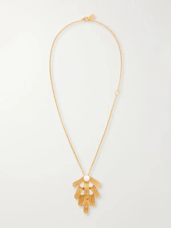SONIA PETROFF Orofina' -plated And Resin Necklace - Gold