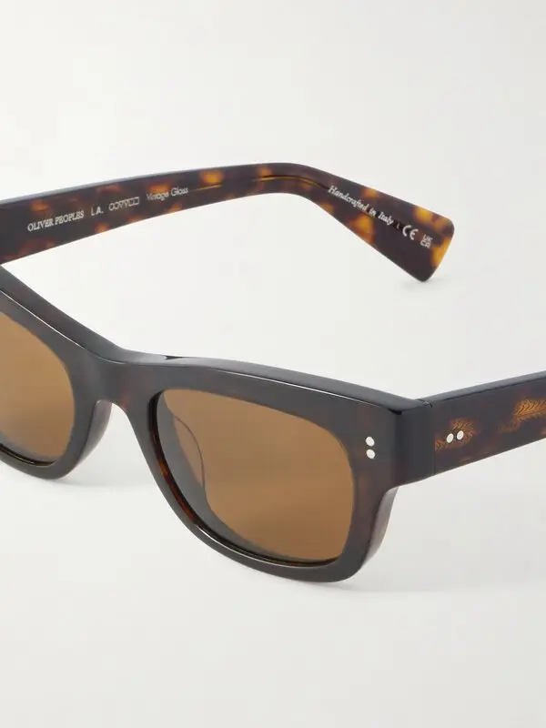 Oliver Spencer Sonia D-frame Acetate Sunglasses - Tortoiseshell