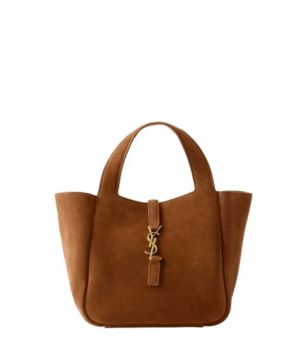 Saint Laurent Le 5 À 7 Baby Bea Suede Shoulder Bag - Brown