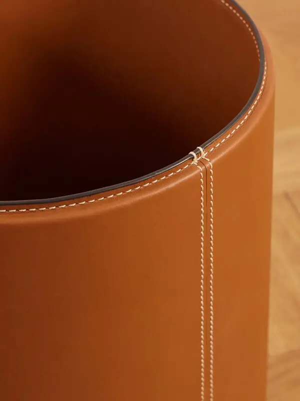 Ralph Lauren Brennan Leather Waste Bin