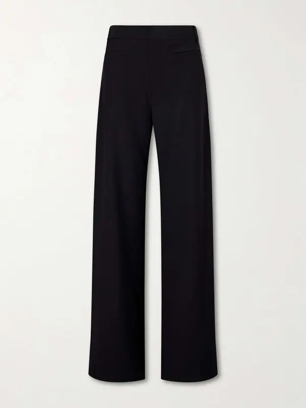 LIBEROWE Alice Wool Wide-leg Pants - Black