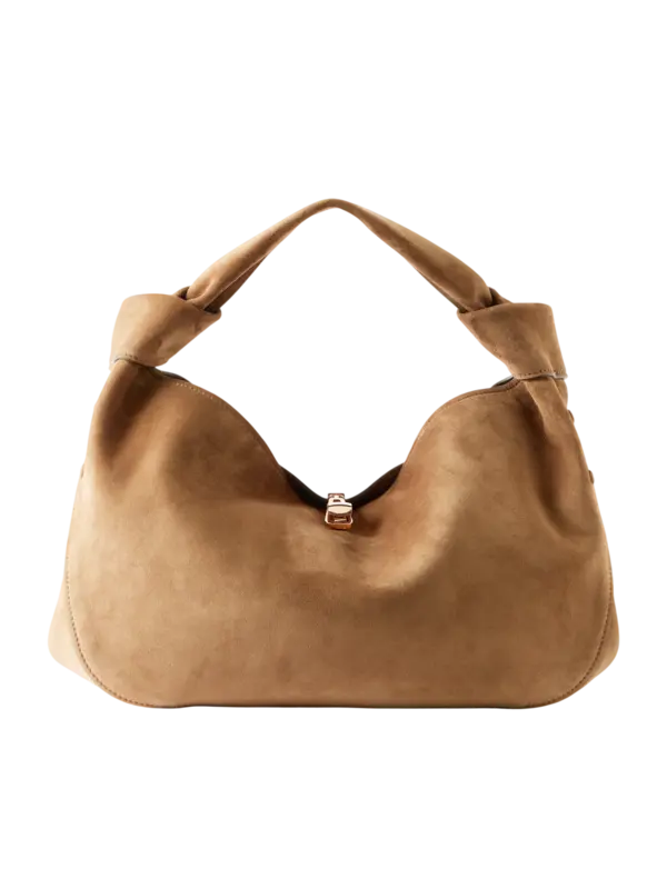 Gabriela Hearst Antonia Small Suede Shoulder Bag - Brown