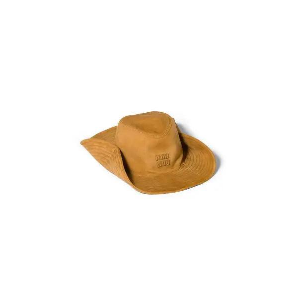 Miu Miu Suede Cowboy Hat - Honey