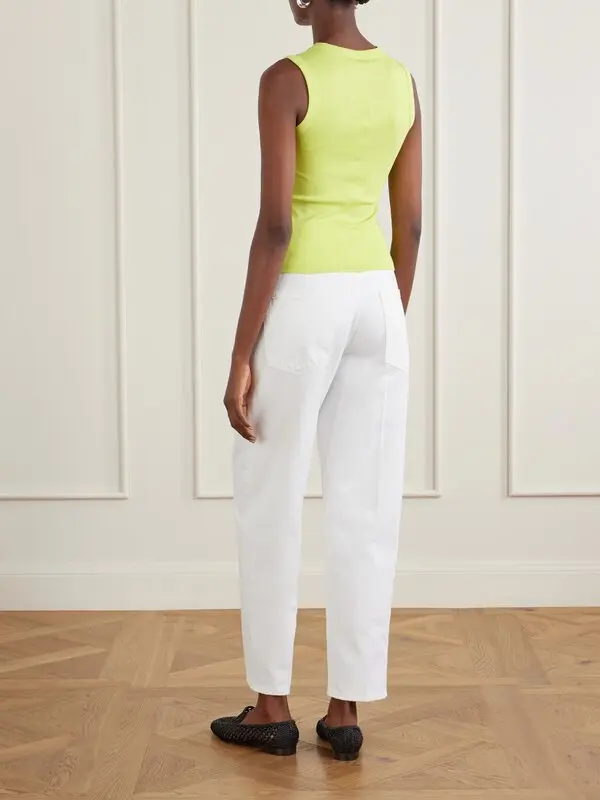 FLORE FLORE Jill' Organic Cotton-jersey V-neck Tank Top