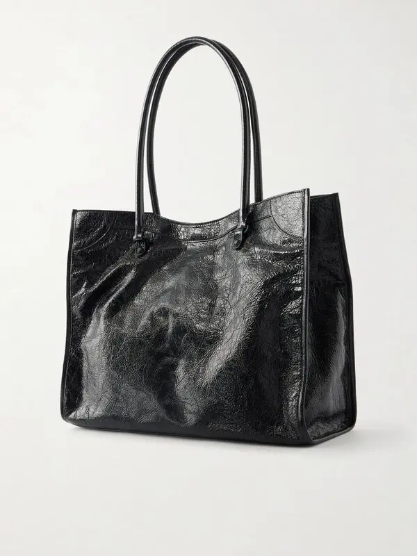 Balenciaga Le City Medium Leather Tote - Black