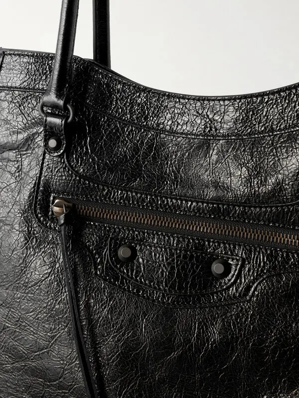 Balenciaga Le City Medium Leather Tote - Black