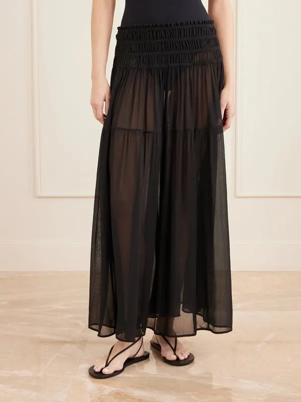 ERES Shirred Maxi Skirt