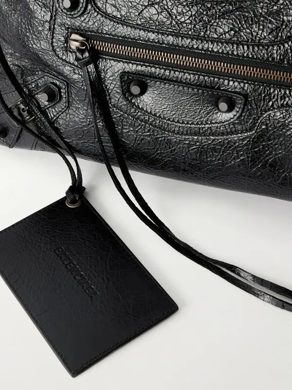 Balenciaga Le City First Leather Shoulder Bag - Black
