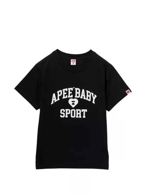AAPE BY *A BATHING APE Logo Print Crew Neck T-shirt