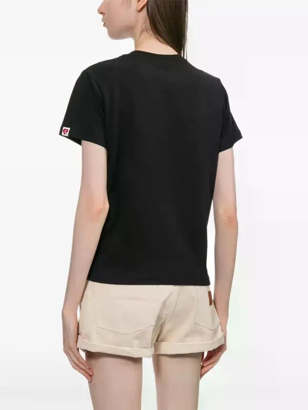 AAPE BY *A BATHING APE Logo Print Crew Neck T-shirt