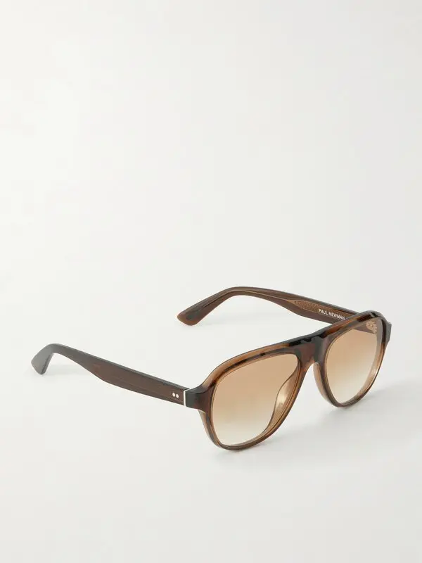 Oliver Spencer Aviator-style Acetate Sunglasses