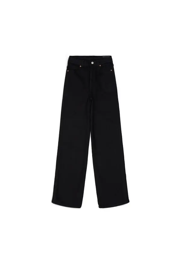 DR. DENIM Moxy High Straight Jeans - Black