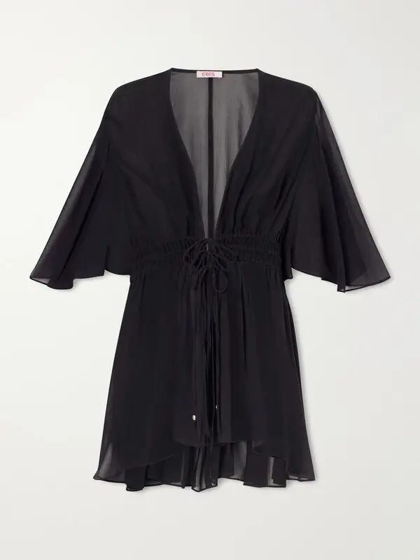 ERES Midnight Operette" Shirred Muslin Blouse - Black