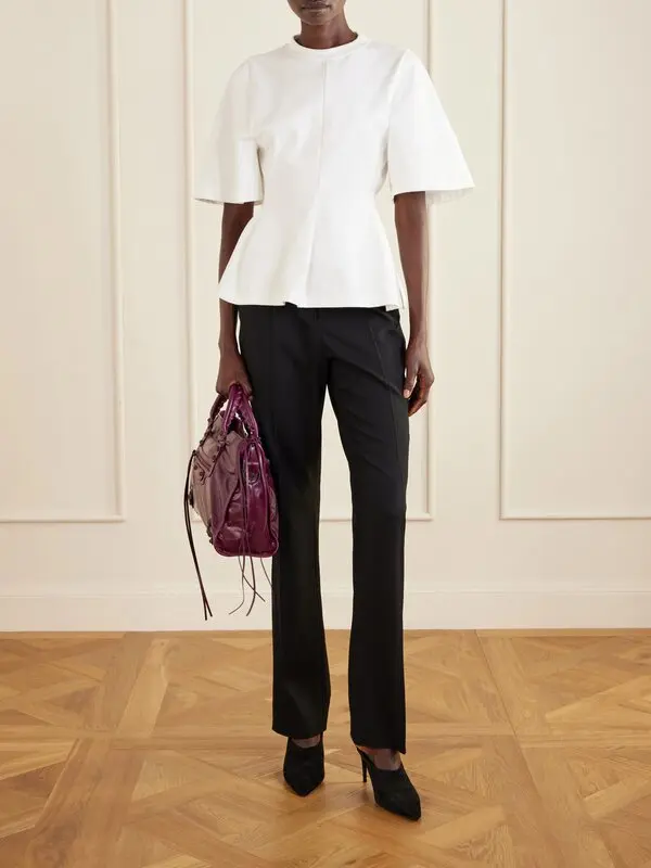 Balenciaga Le City Medium Embellished Leather Tote Bag