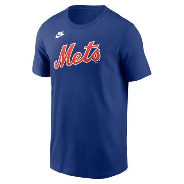 Nike Francisco Lindor New York Mets Cooperstown 40th Anniversary Mlb T-shirt - Blue