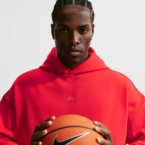 Nike Standard Issue Therma-fit Brushed Basketball Pullover Hoodie - Red
