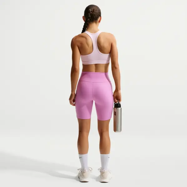Nike High-waisted 8" Biker Shorts With Pockets - Purple