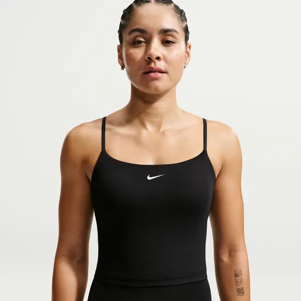 Nike One Medium-support Padded Adjustable Sports Bra Tank Top - Black