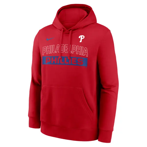 Nike Philadelphia Phillies Club Mlb Pullover Hoodie - Red