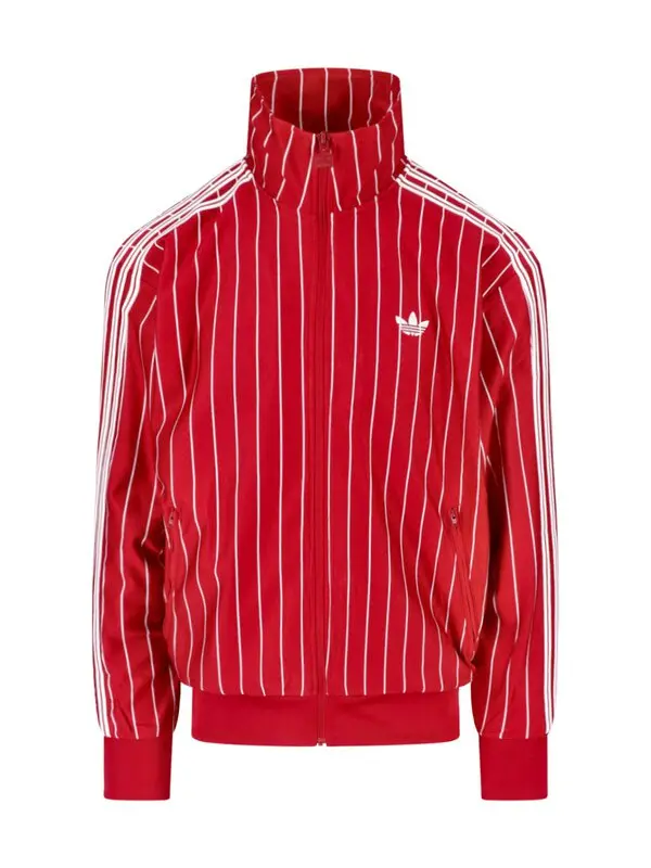 Adidas Firebird Zip Hoodie - Red