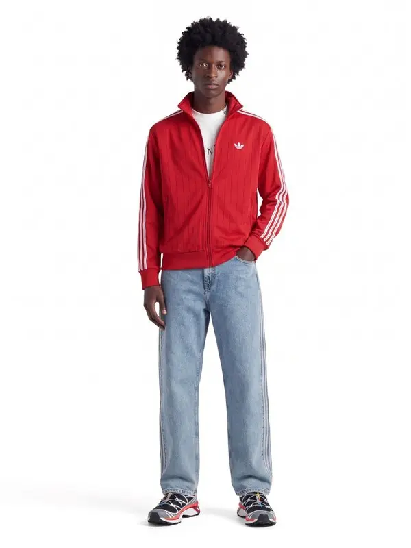 Adidas Firebird Zip Hoodie - Red
