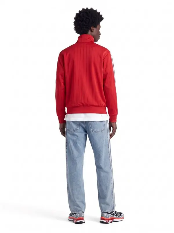 Adidas Firebird Zip Hoodie - Red