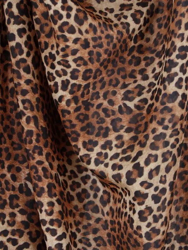 MC2 SAINT BARTH Midi Animal Print Skirt