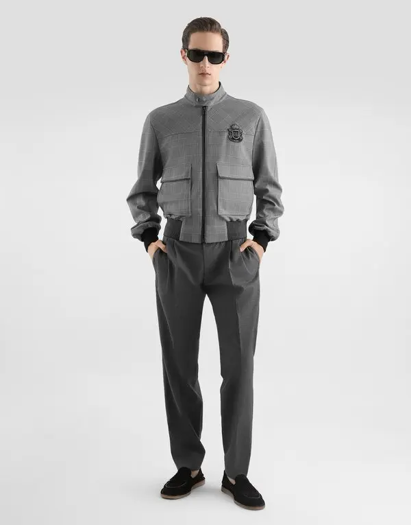 Dolce & Gabbana Multi-colored Checked Blouson Jacket - Multicolor