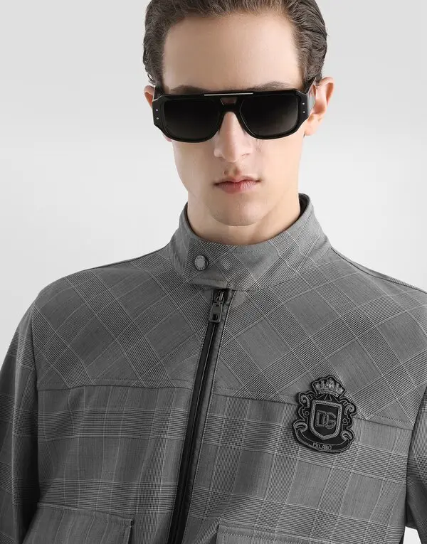 Dolce & Gabbana Multi-colored Checked Blouson Jacket - Multicolor