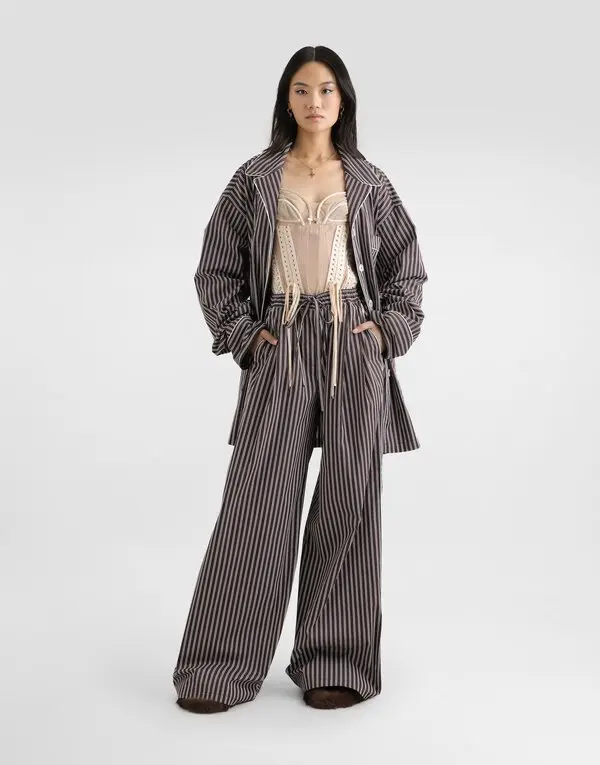 Dolce & Gabbana Striped Poplin Trousers