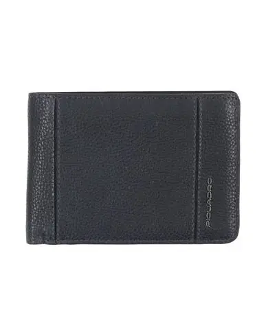 PIQUADRO Wallet Cow Leather, Metal, Polyurethane, Polypropylene - Blue