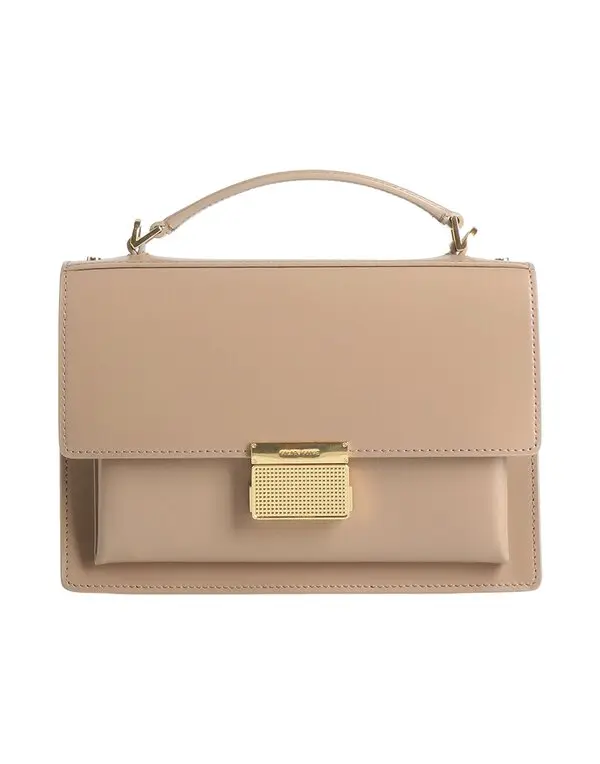 GOLDEN GOOSE Leather Flap Handbag With Appliqués