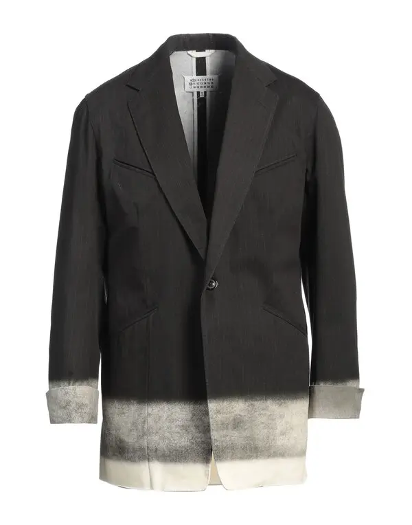 MAISON MARGIELA Single-breasted Pinstriped Cotton Blazer