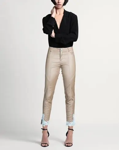 ELISA CAVALETTI BY DANIELA DALLAVALLE Cotton Blend Pants With Lace Trim
