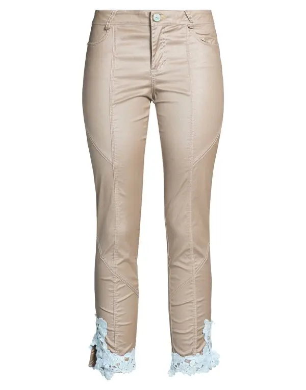 ELISA CAVALETTI BY DANIELA DALLAVALLE Cotton Blend Pants With Lace Trim