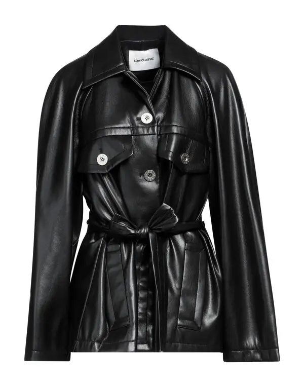 LOW CLASSIC Belted Polyurethane Jacket