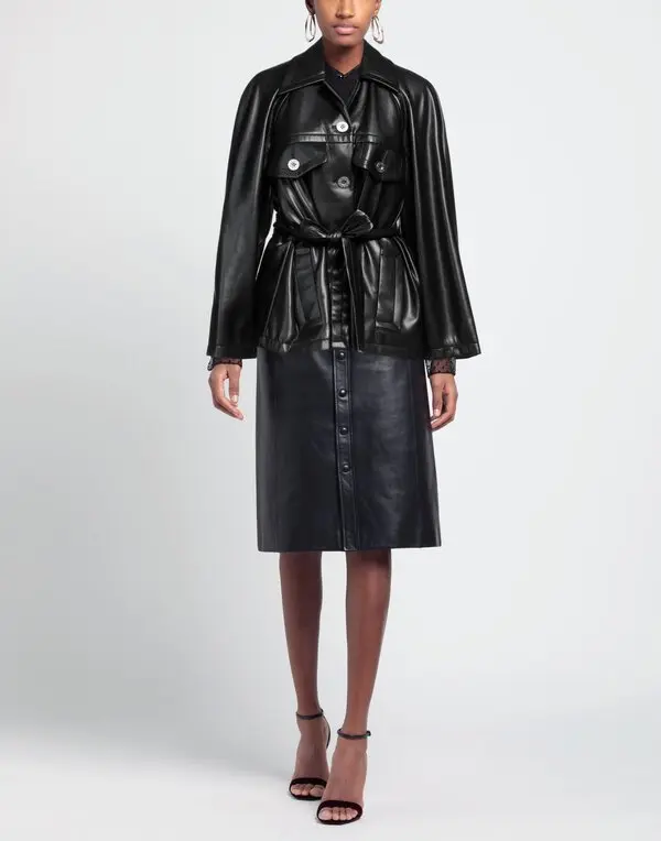 LOW CLASSIC Belted Polyurethane Jacket